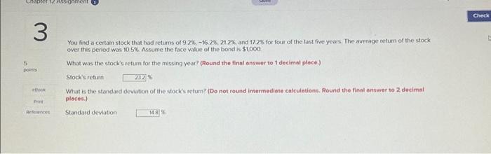 Solved pter 12 Assignment (1 3 5 points eBook Print | Chegg.com