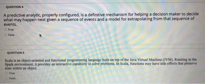 Solved A predictive analytic, properly configured, is a | Chegg.com