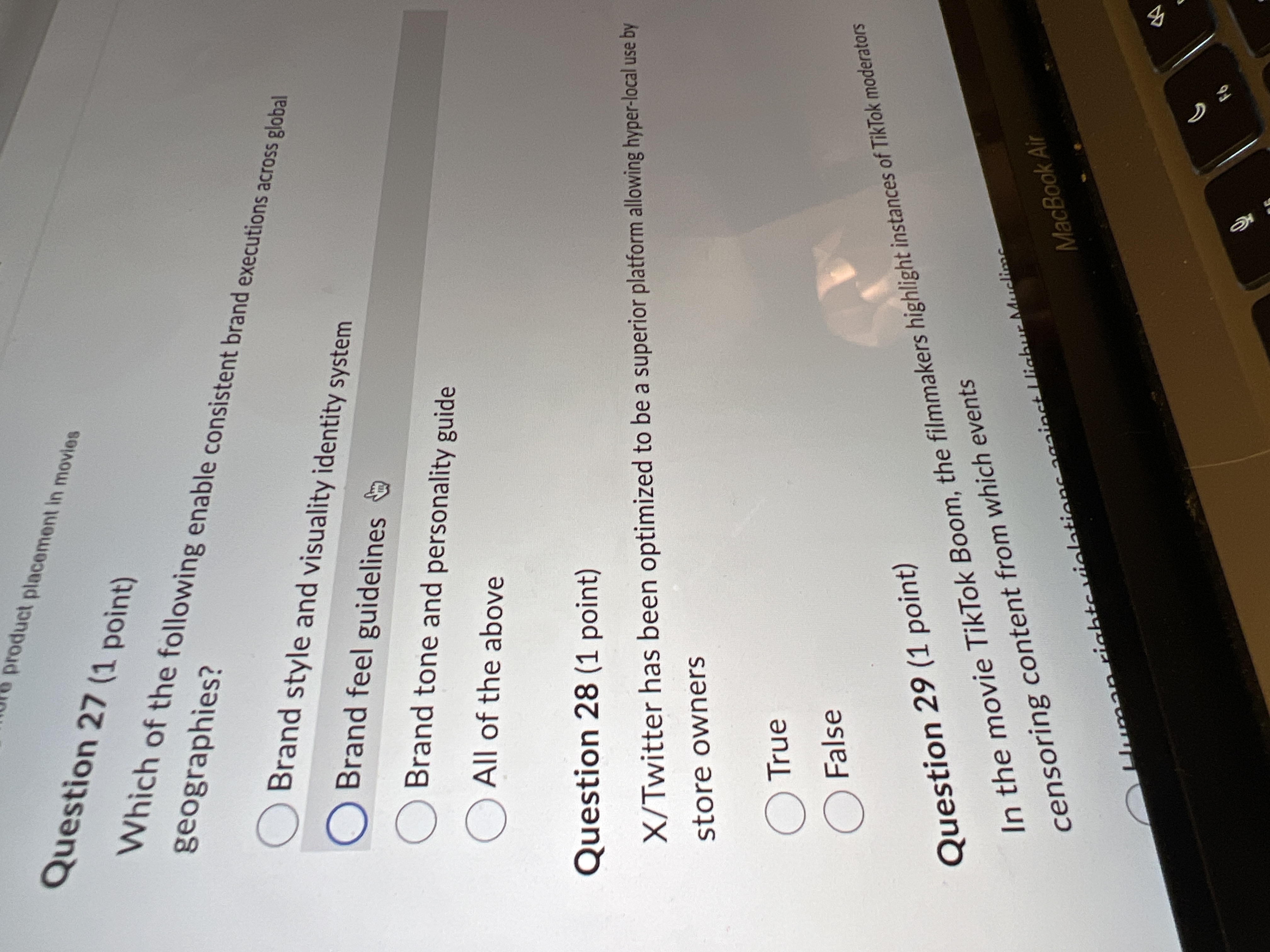 Solved Question 27 (1 ﻿point)Which of the following enable | Chegg.com
