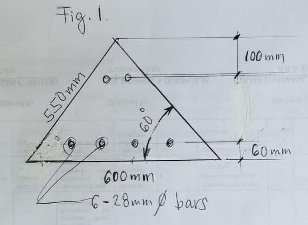 Solved 1. Given the doubly reinforced beam with irregular | Chegg.com