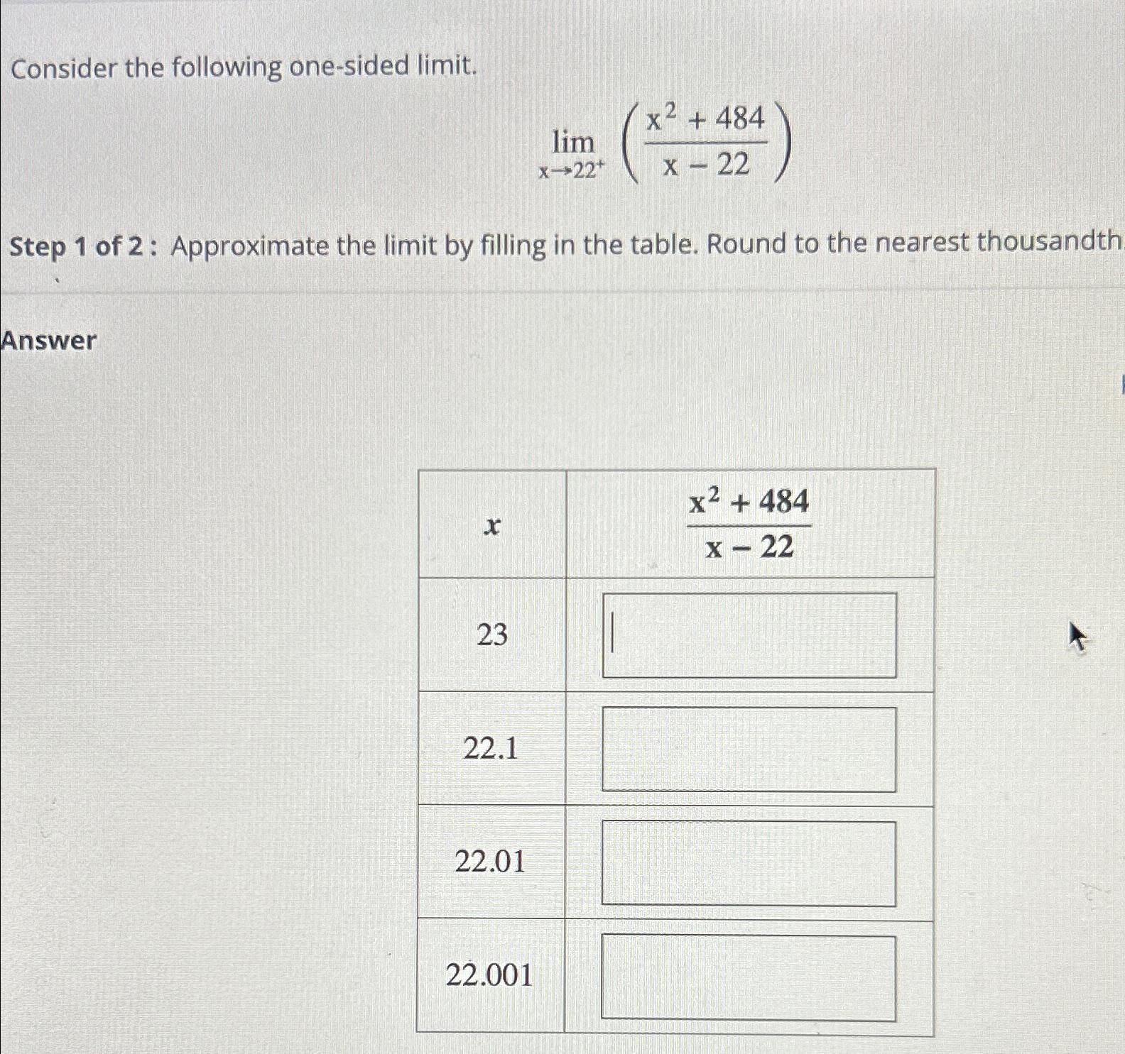 Solved Consider the following one-sided | Chegg.com