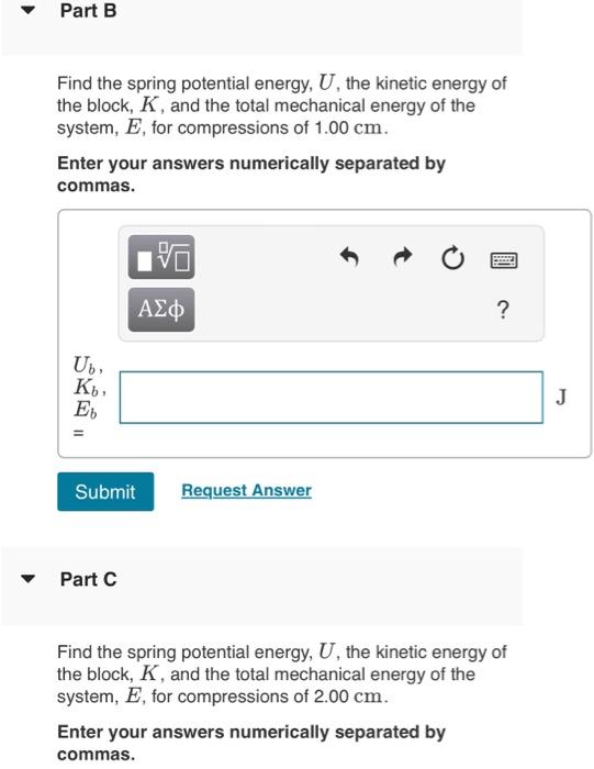 Solved A 1.35 kg block slides with a speed of 0.950 m/s on a | Chegg.com
