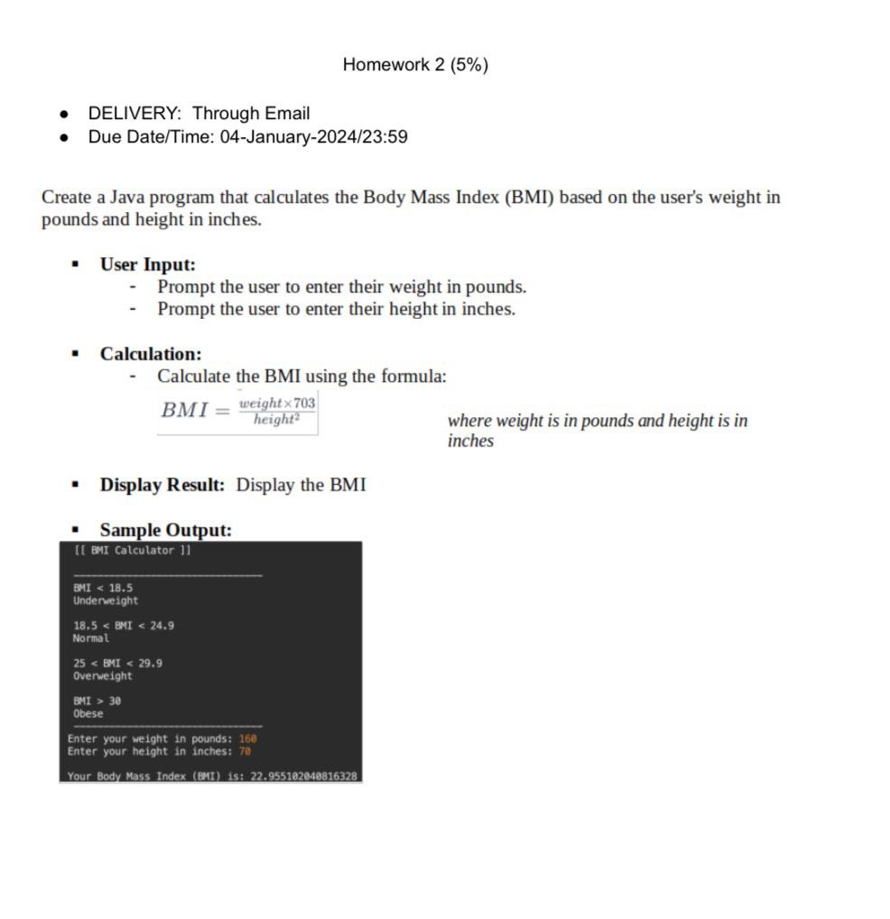Solved Homework 2 (5%)DELIVERY: Through EmailDue Date/Time: | Chegg.com