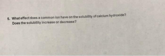 Solved Sat Calo H)2 CaCOH + Cach Lab 8: Molar Solubility | Chegg.com