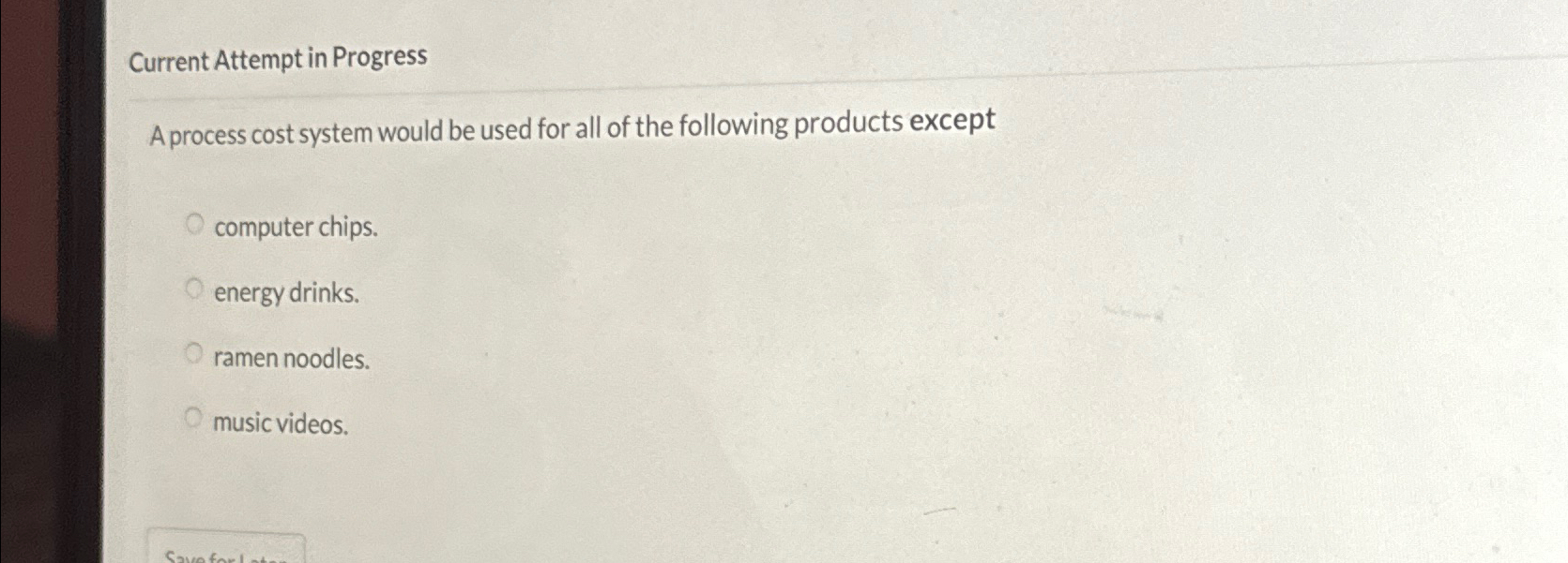 Solved Current Attempt in ProgressA process cost system | Chegg.com