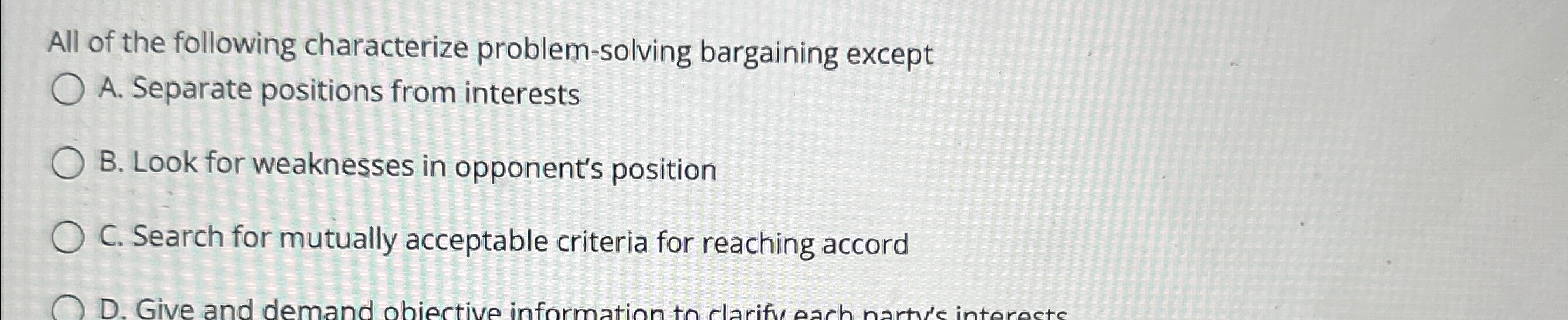 Solved All of the following characterize problem-solving | Chegg.com