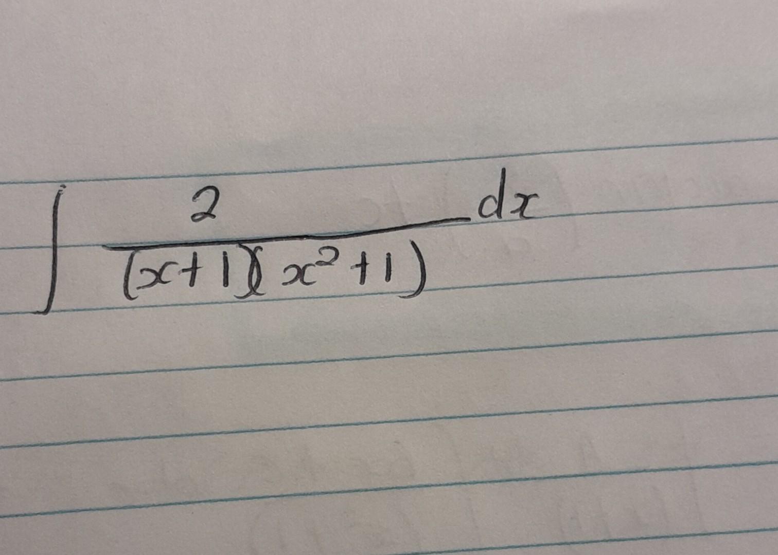 Solved ∫(x+1)(x2+1)2dx | Chegg.com