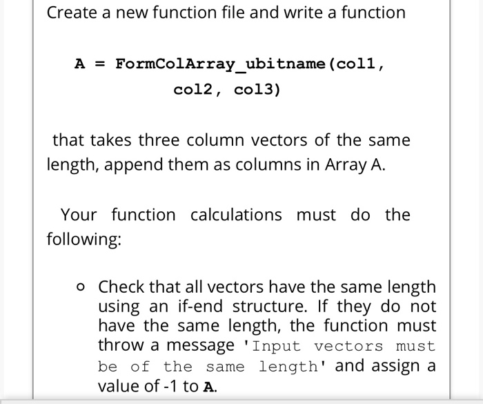 Solved Create A New Function File And Write A Function A 8112
