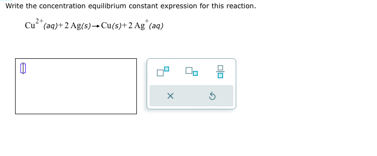 Solved Write the concentration equilibrium constant | Chegg.com