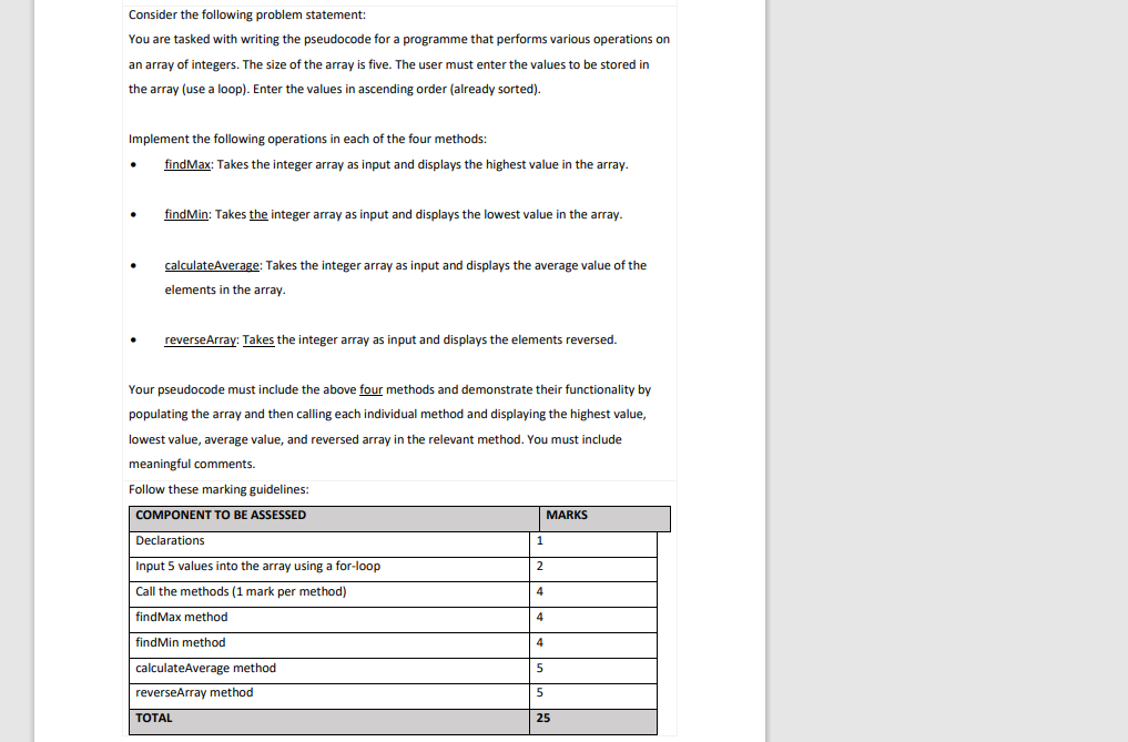 Solved Consider the following problem statement:You are | Chegg.com