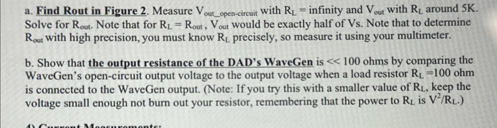Solved a. Find Rout in Figure 2. Measure | Chegg.com