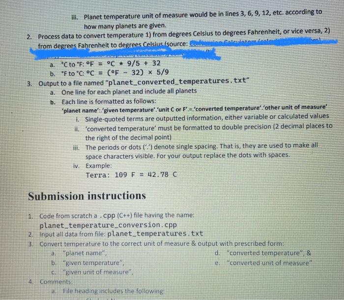 Solved Objectives 1. Input (read) data from file 2. Strip | Chegg.com