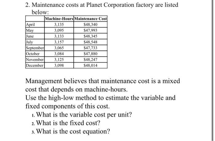 Solved managerial accountingplease dont only post the last | Chegg.com