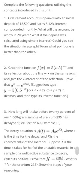 Solved Complete the following questions utilizing the | Chegg.com