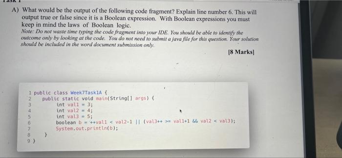 Solved A) What would be the output of the following code | Chegg.com