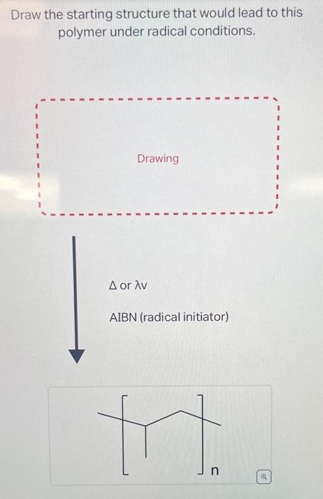 Solved Draw the starting structure that would lead to this | Chegg.com