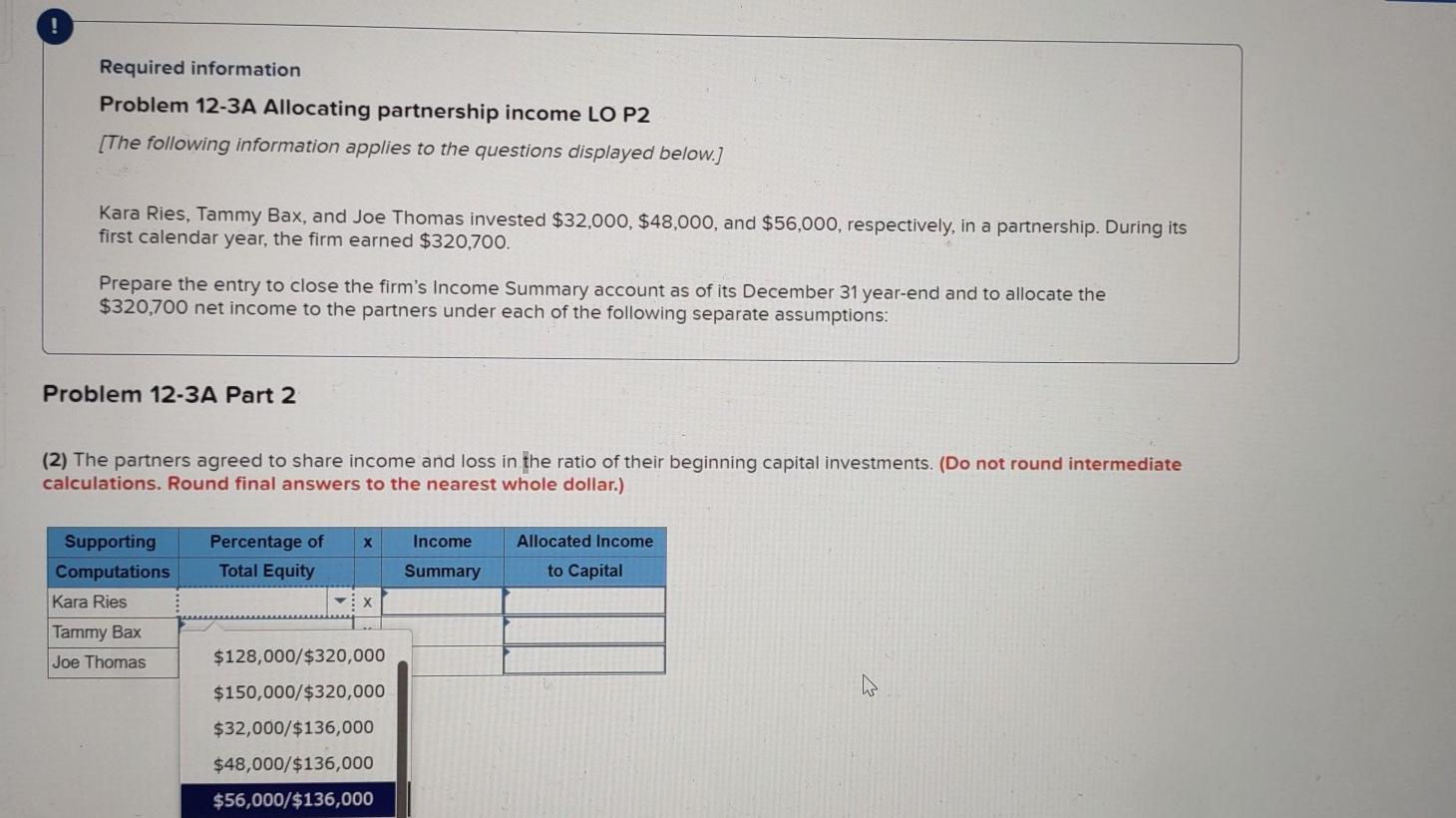 Solved Required information Problem 12-3A Allocating | Chegg.com