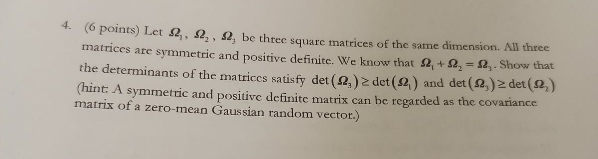 Solved (6 ﻿points) ﻿Let Ω1,Ω2,Ω3 ﻿be three square matrices | Chegg.com
