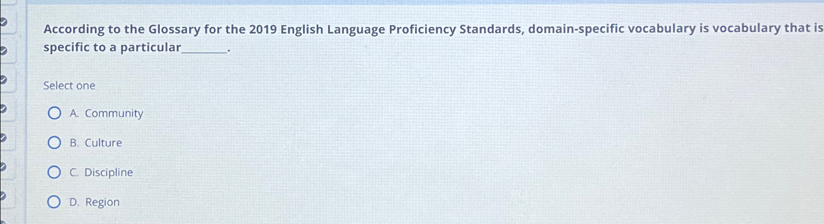 Solved According to the Glossary for the 2019 ﻿English | Chegg.com