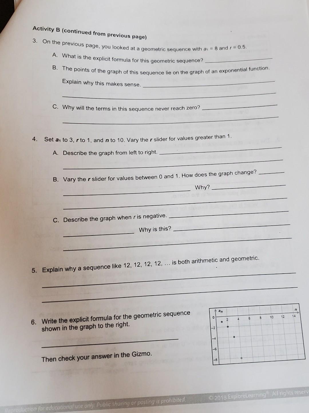 Solved Activity B (continued from previous page) 3. On the | Chegg.com