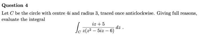 Solved Need assistance with this question Let C be the | Chegg.com
