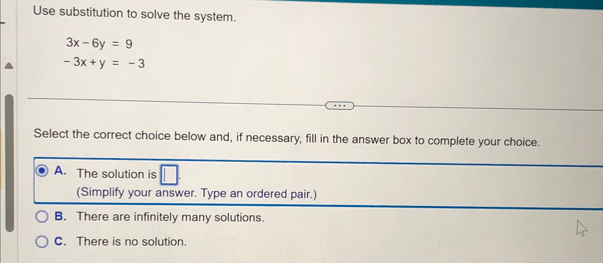 Solved Use substitution to solve the | Chegg.com
