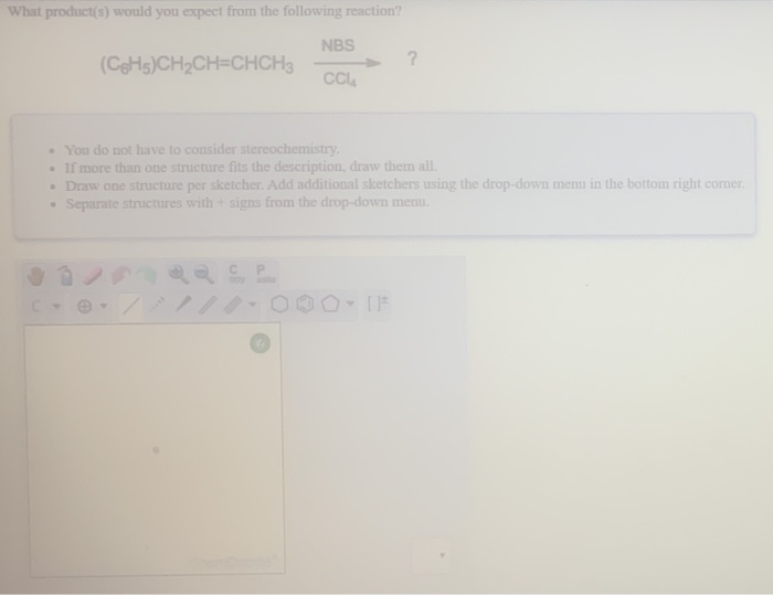 Solved What product(s) would you expect from the following | Chegg.com