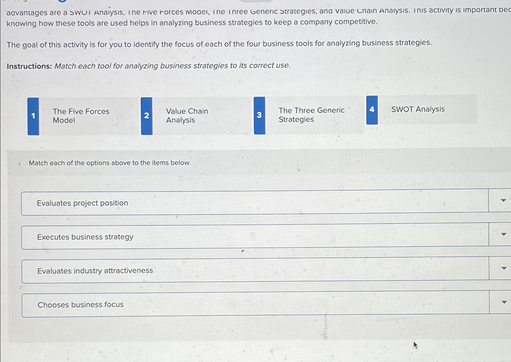 Solved knowing how these tools are used helps in analyzing | Chegg.com