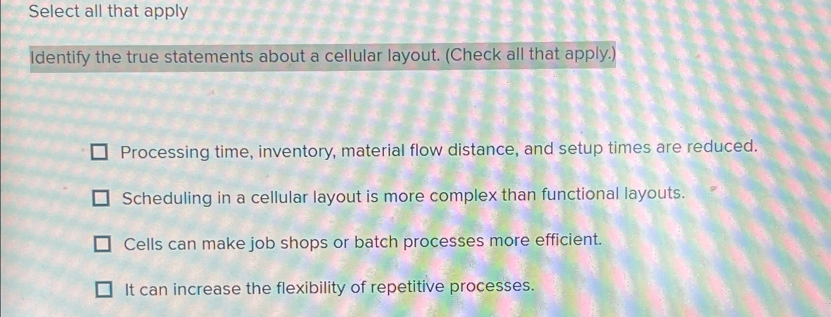 Solved Select all that applyIdentify the true statements | Chegg.com