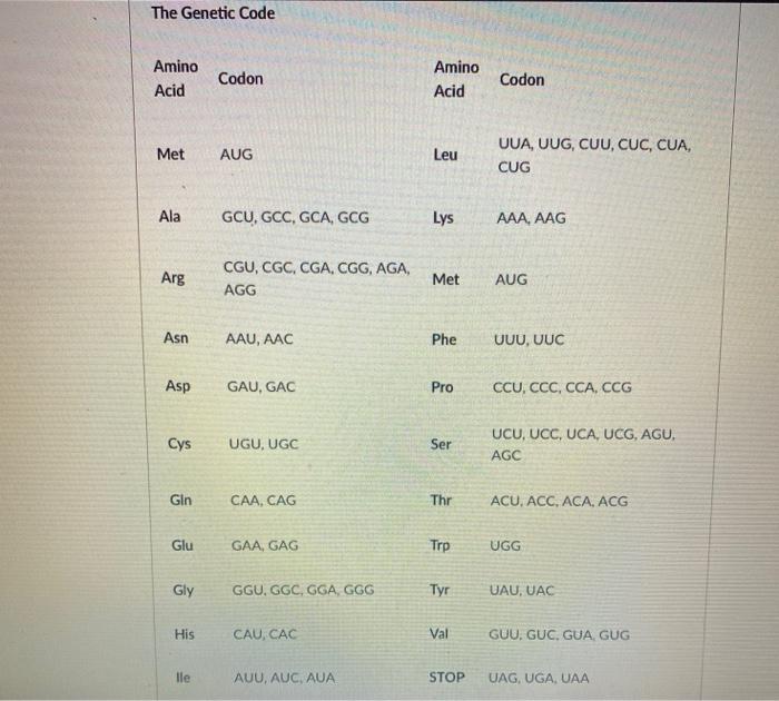 Solved 11. Consider the DNA sequence below. Coding 5' ATG | Chegg.com
