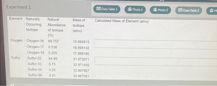 Solved 13 Calculate the estimated atomic mass of each | Chegg.com