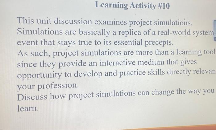 Solved Learning Activity #10 This unit discussion examines | Chegg.com