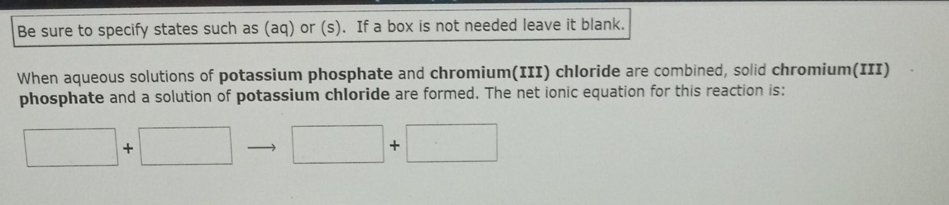 Solved CrSO4(aq)+Na2CO3(aq) CrCO3( s)+Na2SO4(aq)Be sure to | Chegg.com