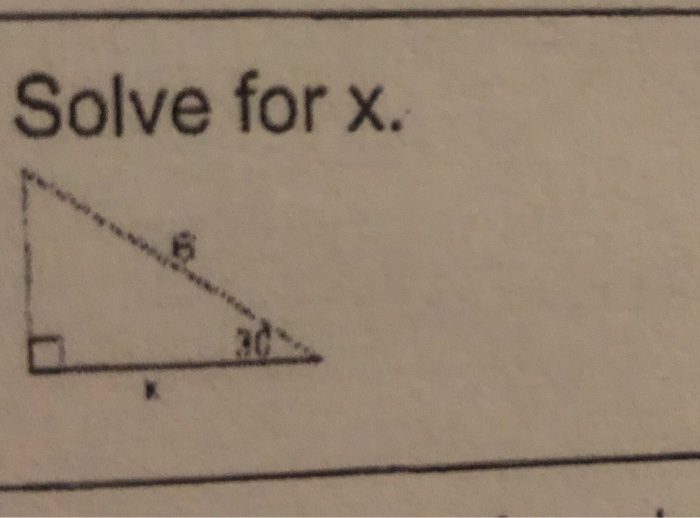 Solved Solve for x. | Chegg.com
