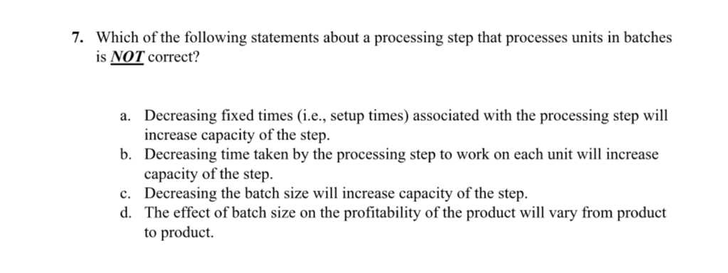 Solved Which of the following statements about a processing | Chegg.com