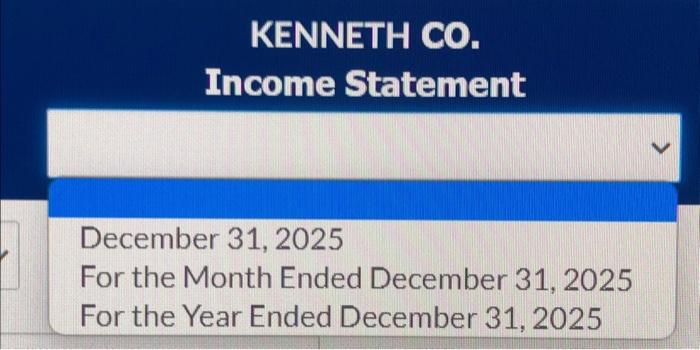 Solved The adjusted trial balance of Kenneth Co, for the | Chegg.com