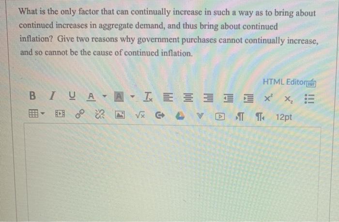 Solved What is the only factor that can continually increase | Chegg.com