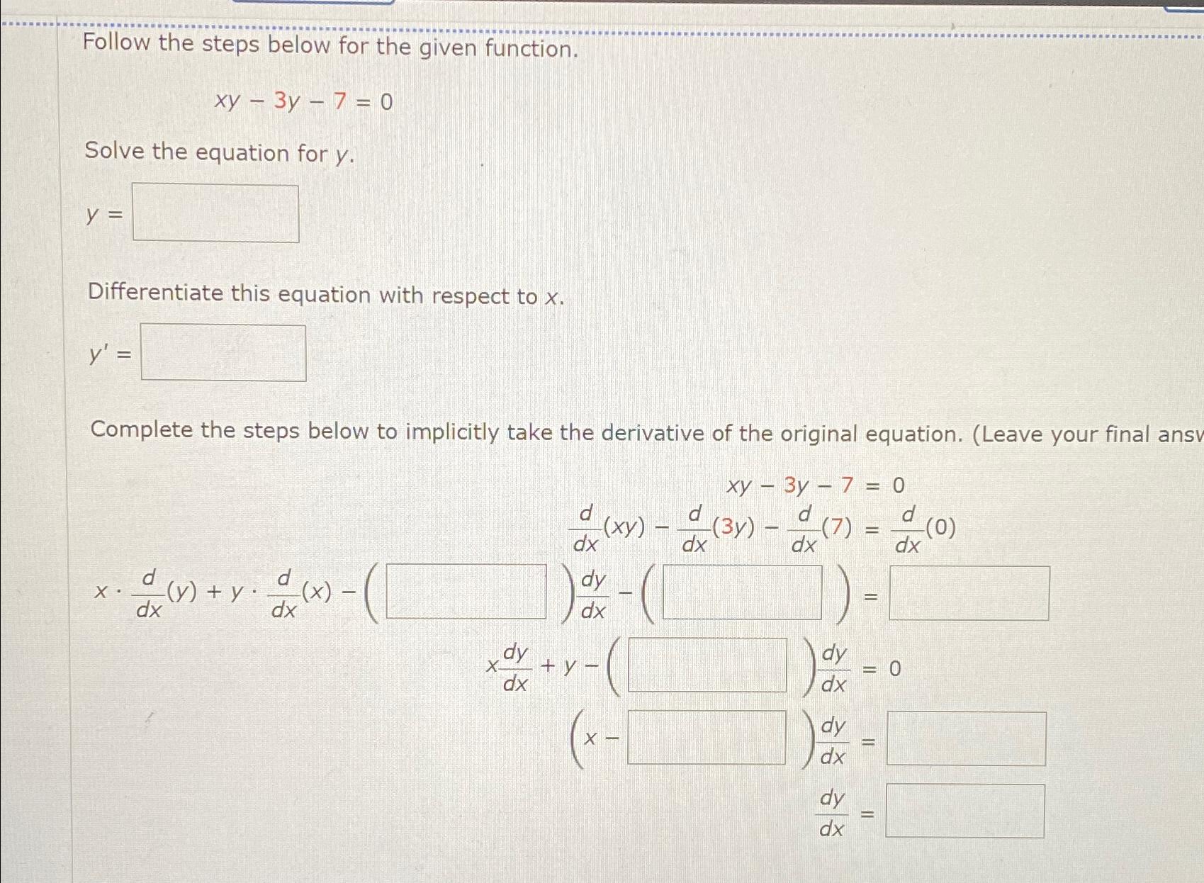 Solved Follow the steps below for the given | Chegg.com