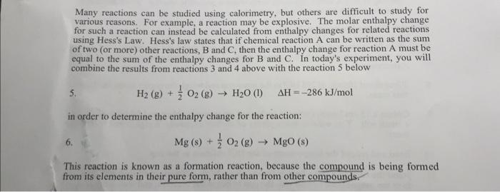 Solved Using Hess's law and your experimental AHavg values | Chegg.com