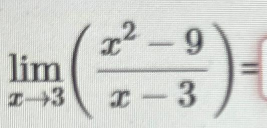 Solved limx→3(x2-9x-3)= | Chegg.com