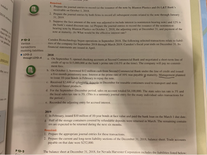 Solved Welsh Required: 1. Prepare the journal entries to | Chegg.com