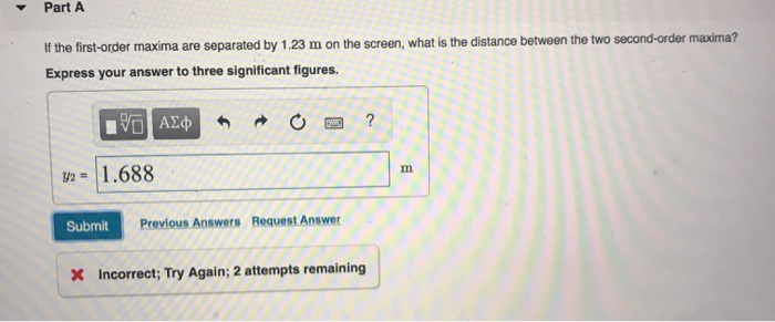 Solved Monochromatic Light Strikes A Diffraction Grating At