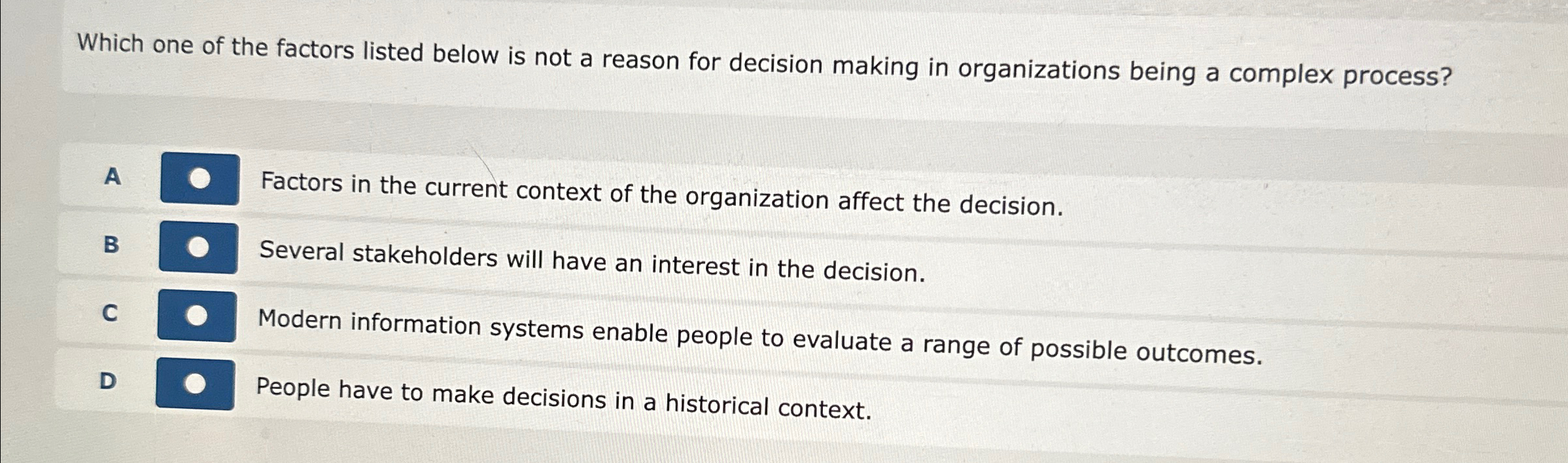 Solved Which one of the factors listed below is not a reason | Chegg.com