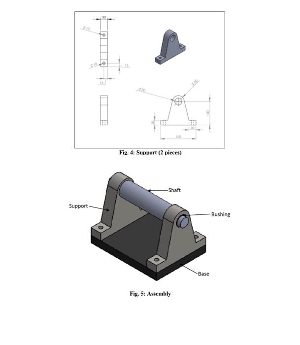 Solved 2. F (a) Create Solidworks parts for the Figures 1 to | Chegg.com