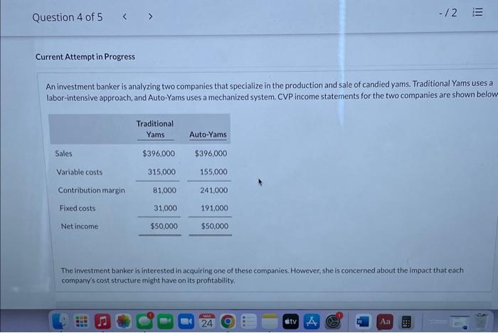 Solved Current Attempt in Progress An investment banker is | Chegg.com