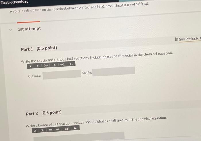 Solved Write the anode and cathode half-reactions. Include | Chegg.com