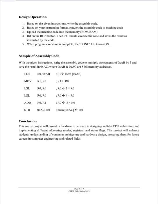 Solved Qatar University College of Engineering CMPE 263: | Chegg.com