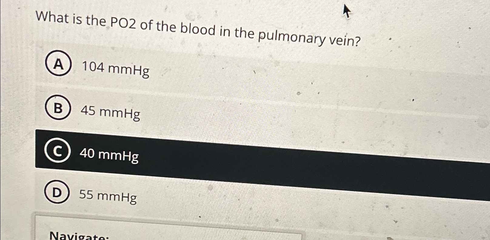 Solved What is the PO2 ﻿of the blood in the pulmonary | Chegg.com