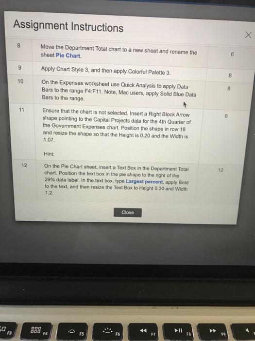 Solved Assignment Instructions Х Step Point Value 1 0 2 8 8 | Chegg.com
