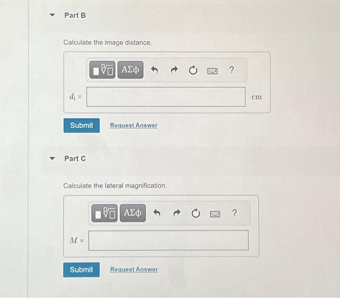 Solved An boject is 114 cutin from of a concave mimot Check | Chegg.com